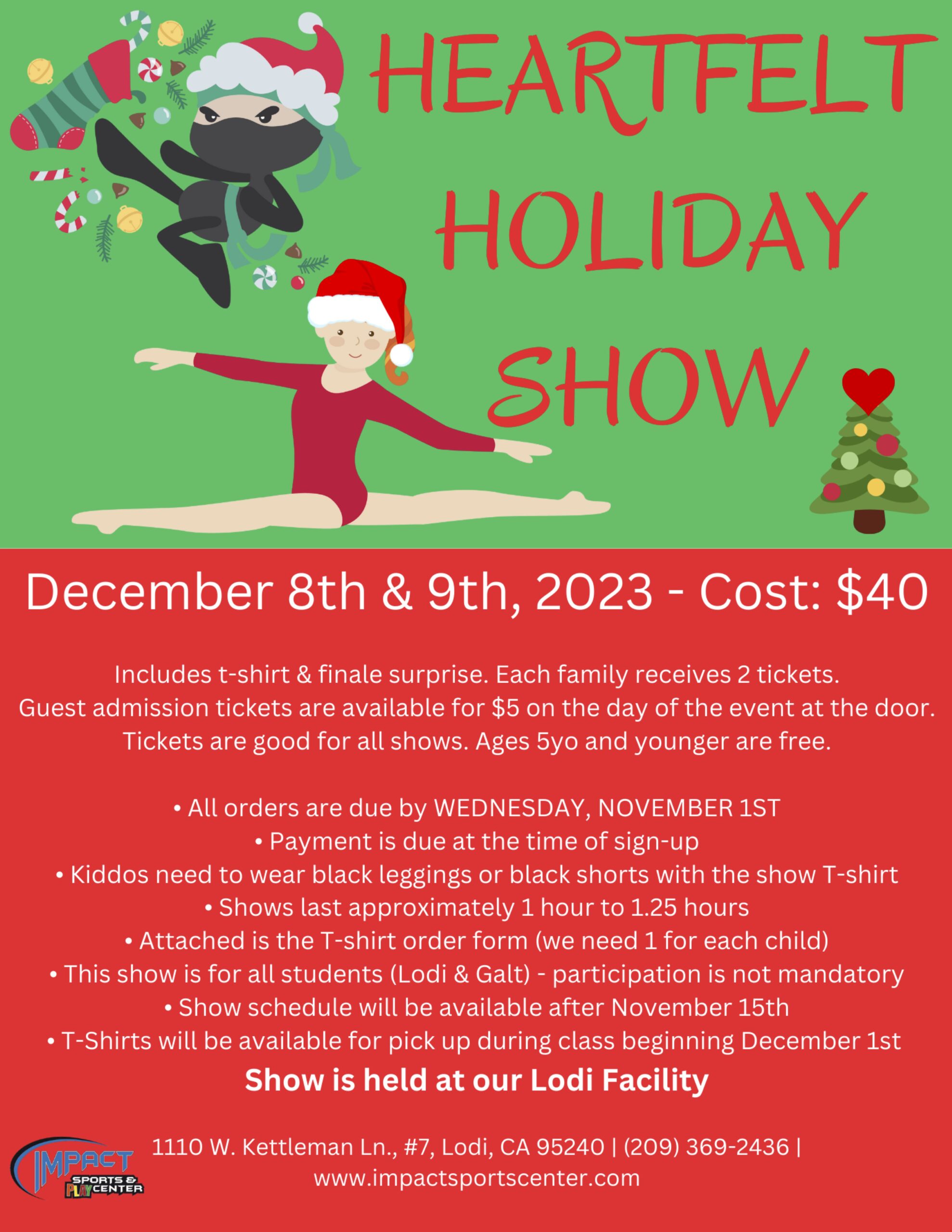 What's Happening! - November - Impact Sports Center